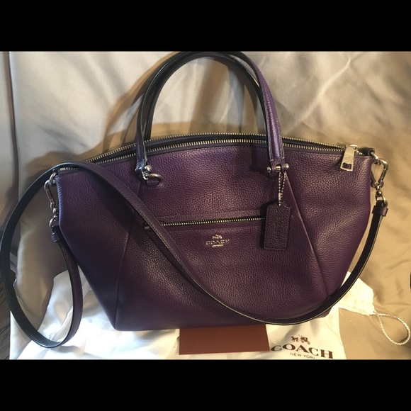 Coach | Bags | Coach Sierra Crossbody Violet Pebble Leather | Poshmark